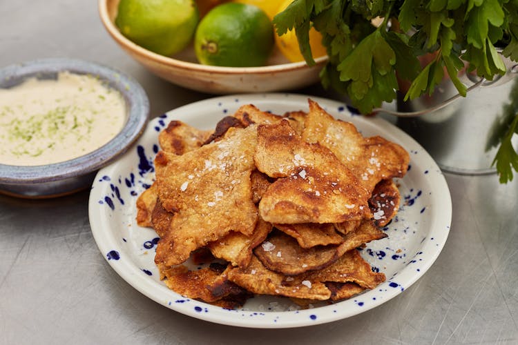 Chicken Skin Cracklings with Green Curry Mayo | Poultry Recipes | Weber BBQ