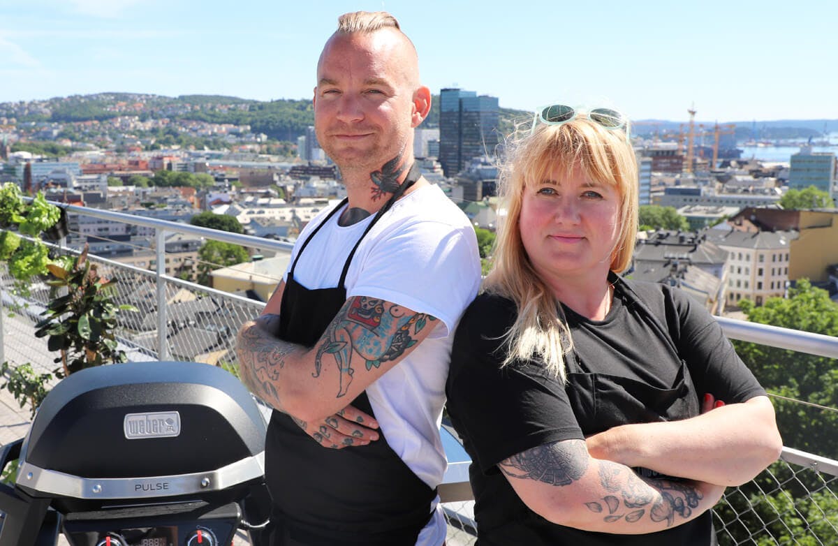 TETT DUELL: Alexander Østli Berg og Helle Øder Valebrokk