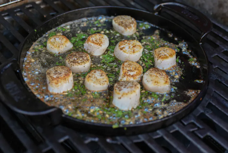 Kamskjell med urtesaus | | Weber Oppskrifter